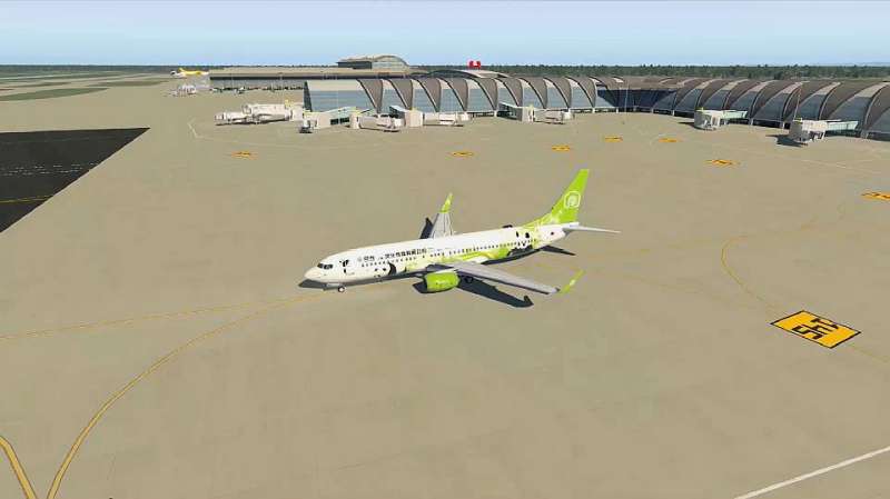 模拟飞行:定制涂装冠名机滑行起飞全过程