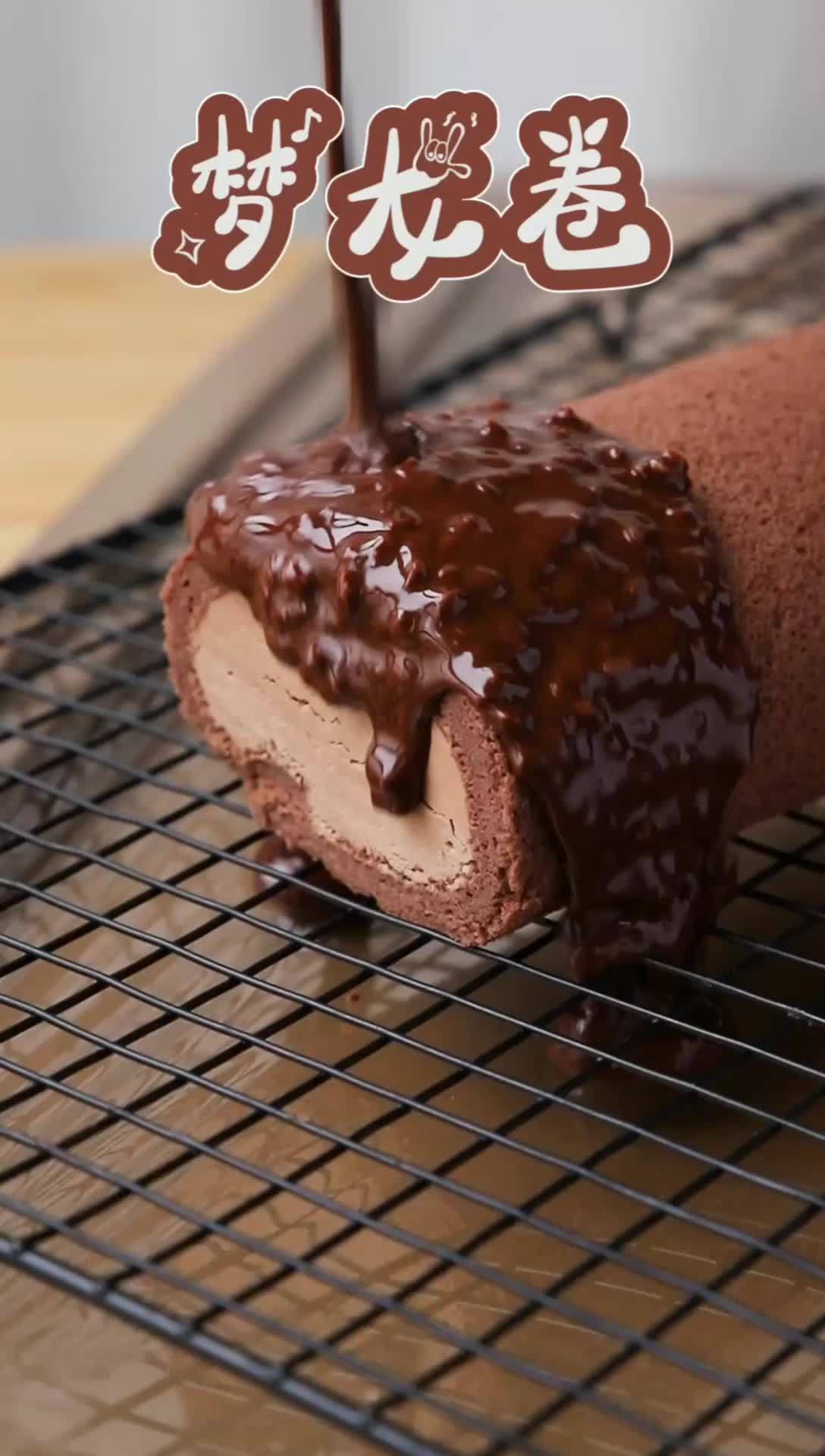 上海烘焙培训周二直播的脆皮梦龙蛋糕卷,答应粉丝出的教程来喽!梦龙...