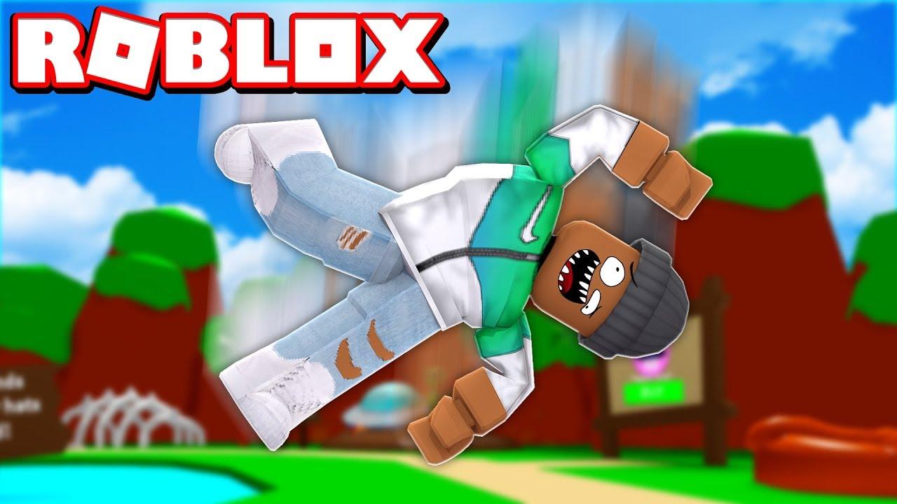 小飞象解说 Roblox坠落模拟器 疯狂木偶人撞到天花板?