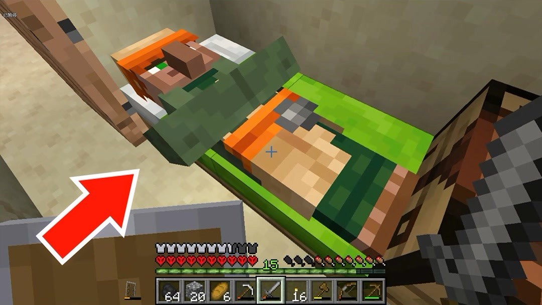 我的世界极限生存:到了晚上要睡觉了,没想到床都被占用