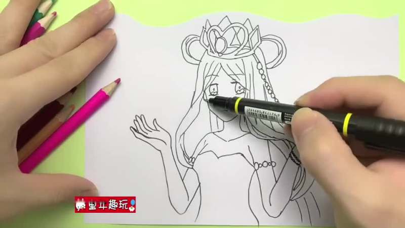 精灵梦叶罗丽手工画:手绘漂亮的罗丽仙子头像简笔画,太美了