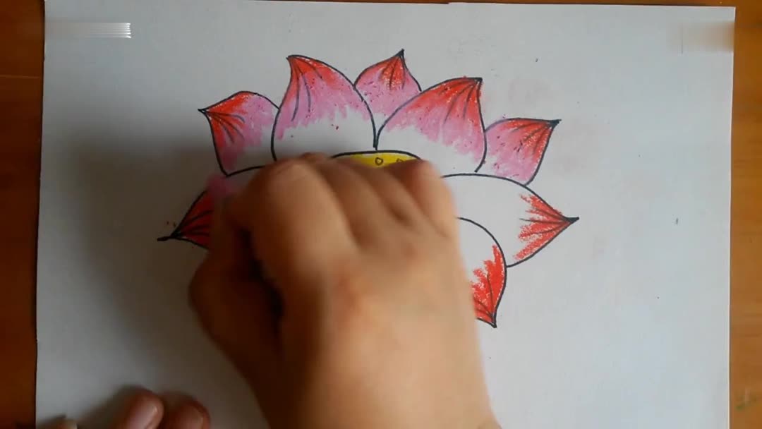 夏天一起画荷花《鱼戏荷塘》【飞飞童画集】儿童画教程