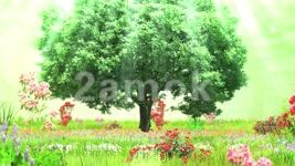 4K大树梦幻森林唯美森林-凌晨两点素材网