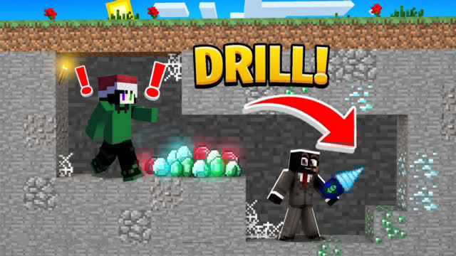 我的世界:带着采矿机器去地底世界寻宝