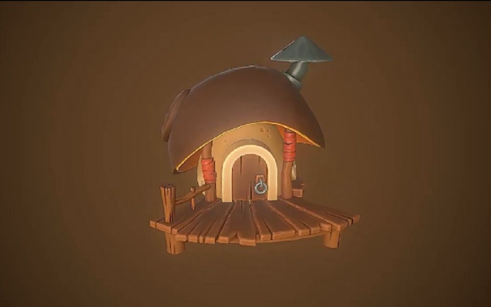 Q版房子模型制作全过程【3dsmax、Zbrush、SP】