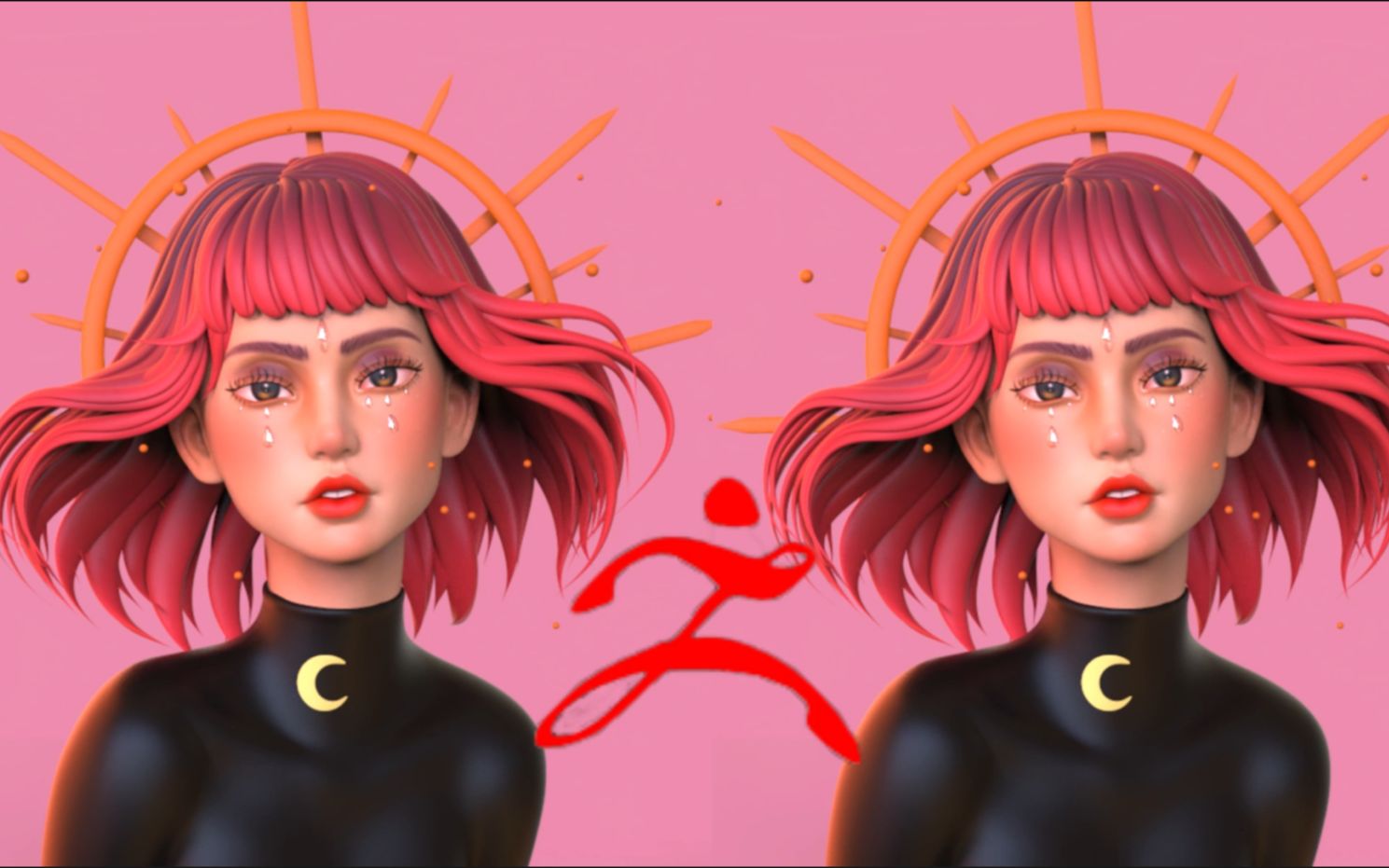 【zbrush角色建模】女性角色雕刻上色 高精写实女性角色雕刻