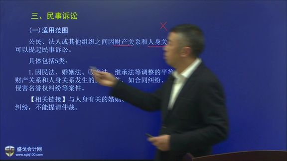 跟盛戈学经济法基础第一章第二节:民事诉讼(1)
