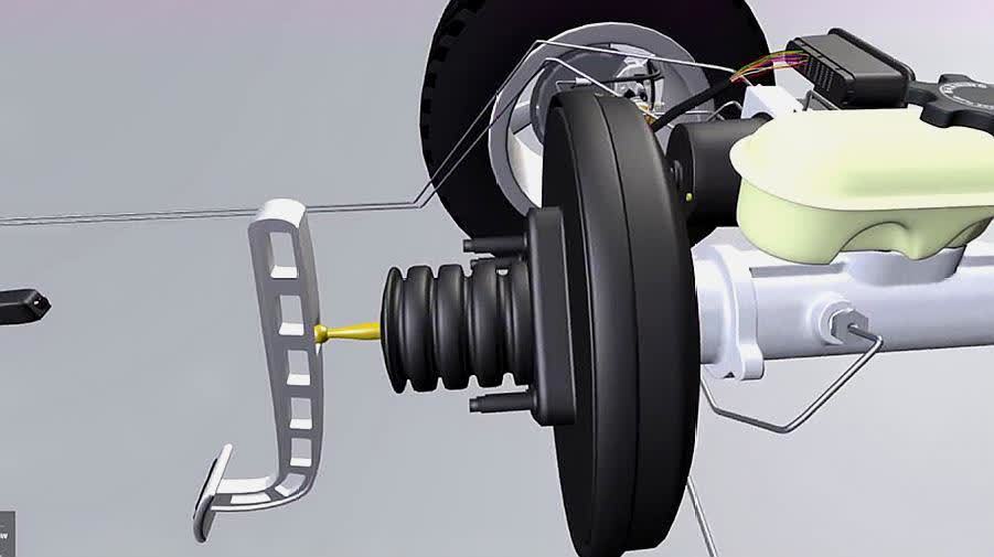 汽车刹车是如何进行的?3D动画演示全过程,真是长见识了!