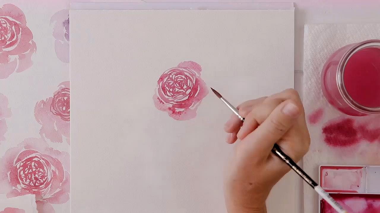 大神教你如何画玫瑰花,这样画,真的很漂亮!