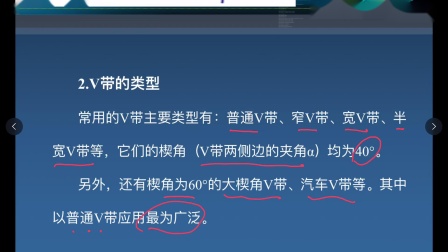 《机械基础》—4.1 带传动(三)