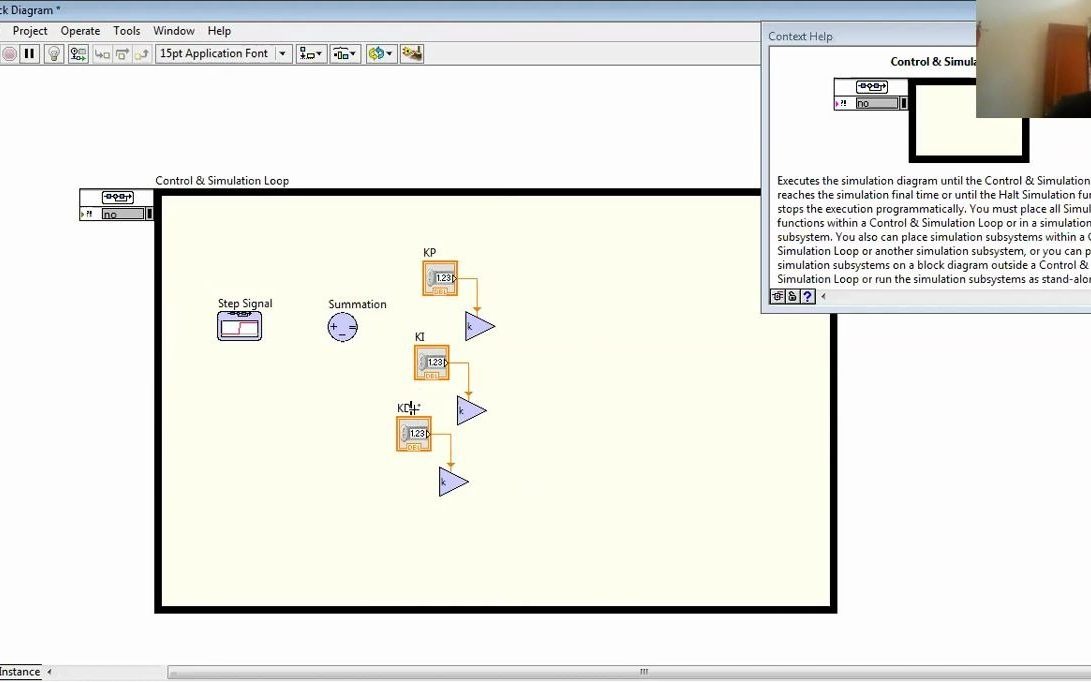 PID controller in LabVIEW