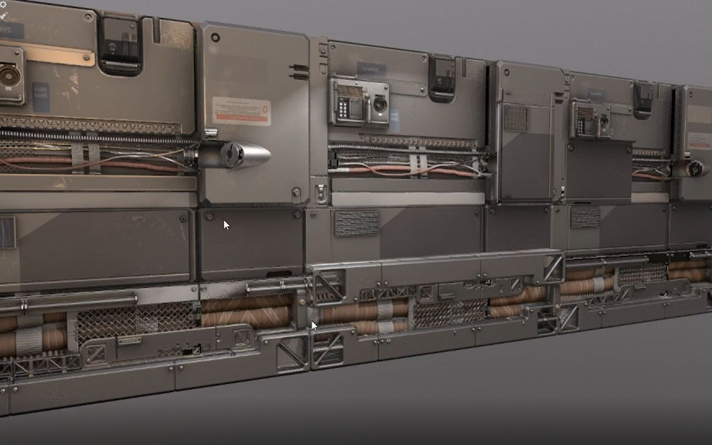 Zbrush与Maya科技板材硬表面实例制作视频教程