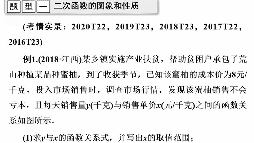 中考数学第一轮复习二次函数的应用