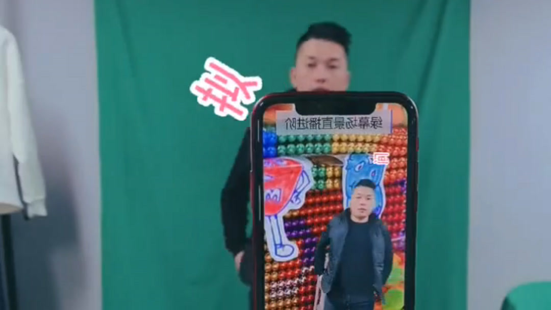 抖音画中画绿幕虚拟直播手机软件演示效果