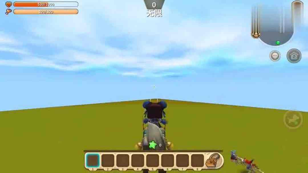 迷你世界:之黑科技麒麟世界,到处都是会飞的麒麟马