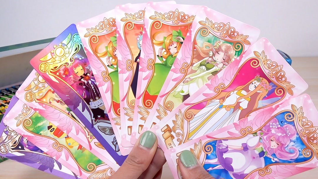 小花仙玩具卡片试玩,这包拆到两张黑化精灵卡牌