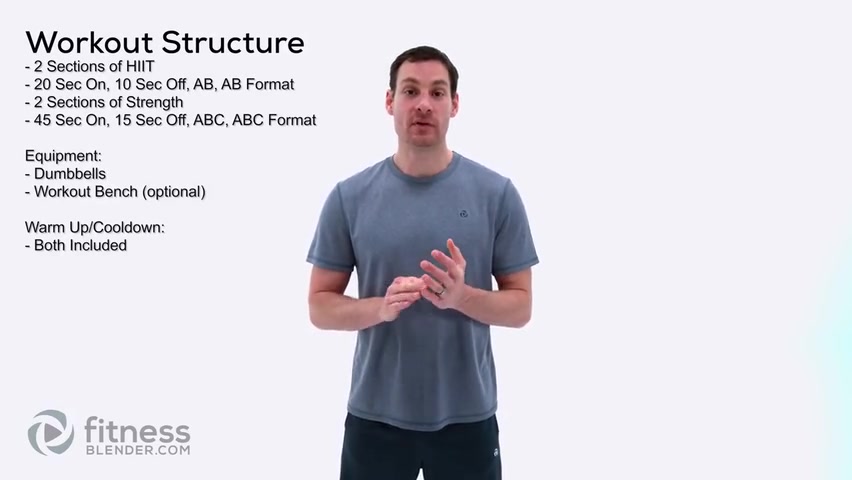 【小谷健身】【FitnessBlender】下肢HIIT有氧+上肢力量