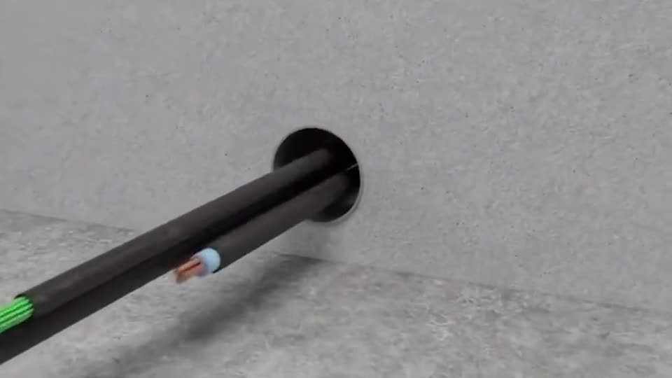 标准的管线密封,这个动画做的很完美,可不是随便糊一下那么简单