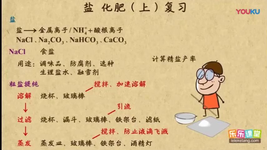 盐 化肥(上) 复习