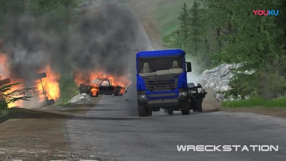 Beamng模拟汽车卡车疯狂碰撞