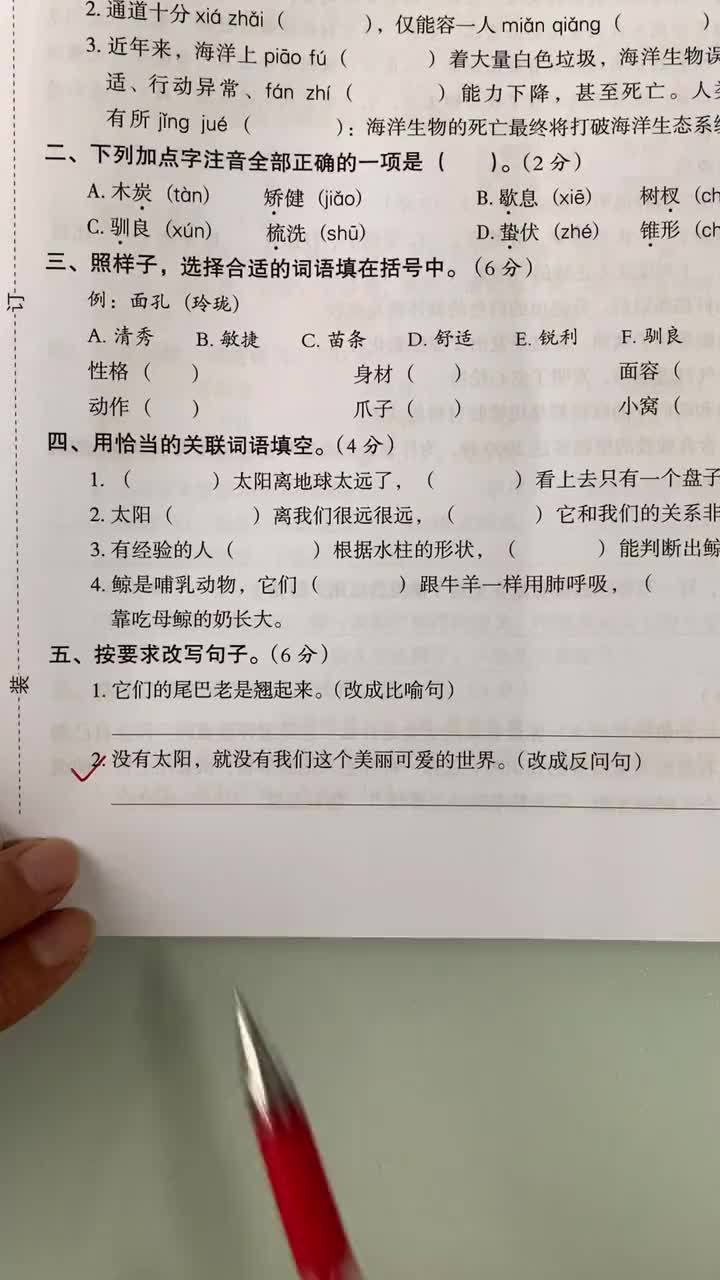 陈述句改反问句方法!#语文 #每天学习一点点