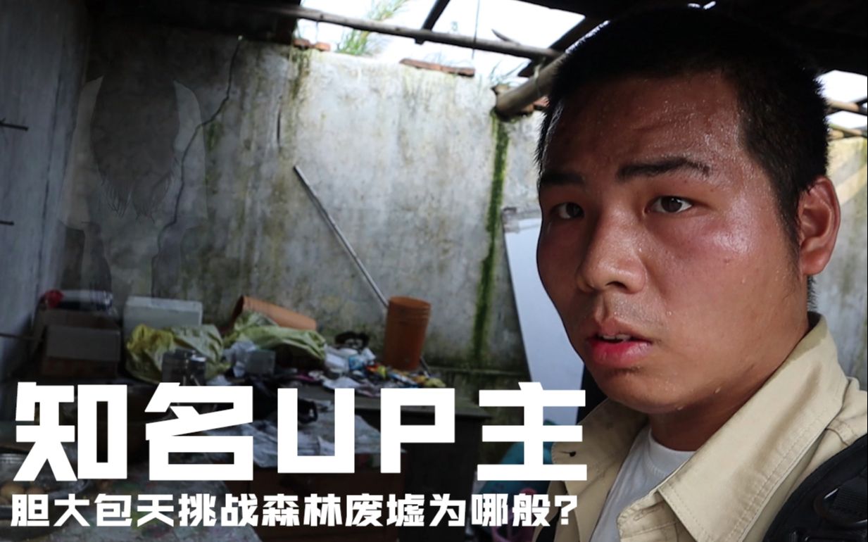 知名UP主 胆大包天独自一人探秘森林废墟 为哪般啊为哪般?