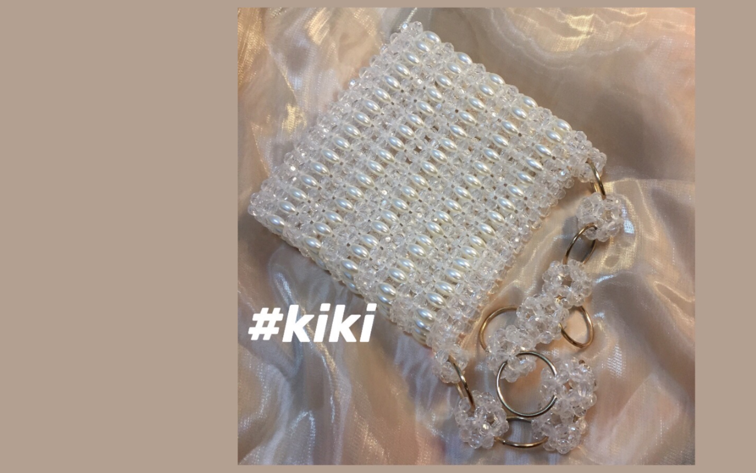 【KiKi羽毛】珍珠丸子—diy串珠包手工编织包教程