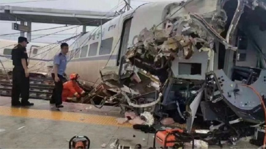 D2809次列车脱线致1死8伤,事发现场还原:乘客受惊吓哭泣