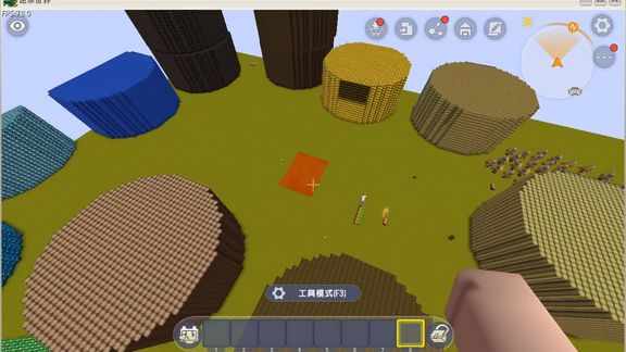 迷你世界:一分钟做完全套资源生存地图。