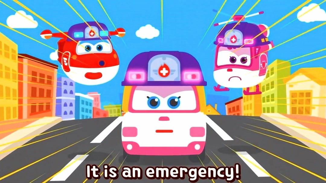 超级飞侠益智儿童动画儿歌:乐迪救护车救援队出发去帮宝宝的生病