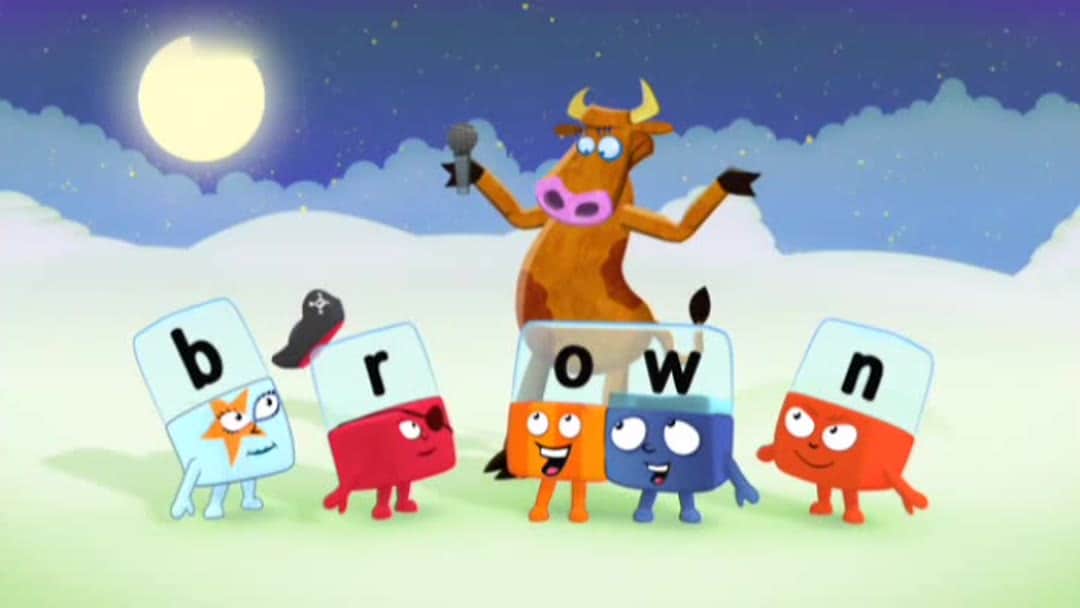 字母积木英语启蒙动画How_Now_Brown_Cow