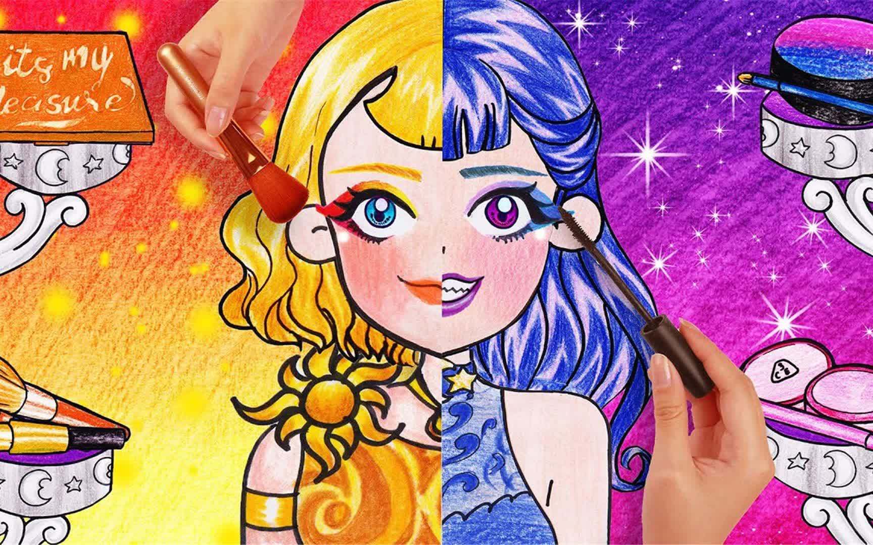 趣味定格动画:小美的早晚不同妆容大挑战,你们觉得怎么样?