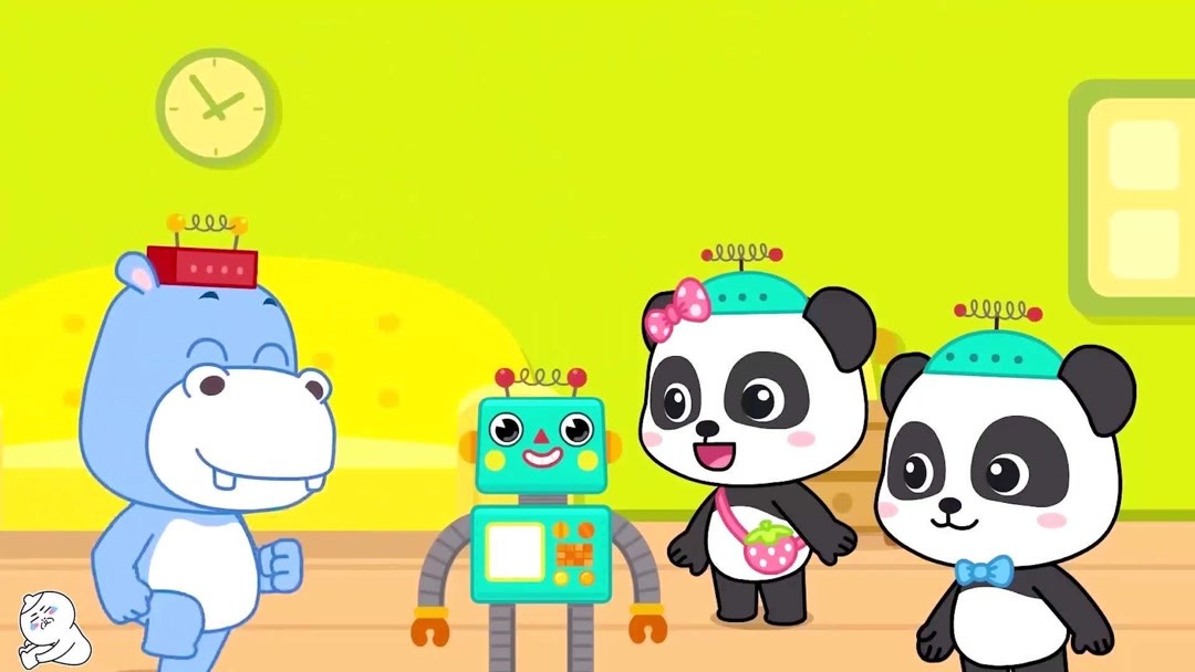 儿童动画:幼儿儿歌,幼儿歌谣,一起来和壮壮的机器人跳舞吧