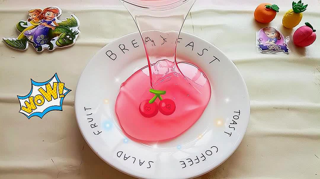 超简单的樱桃假水教程,手感好无瓜尔胶无卸妆水,不粘手无硼砂