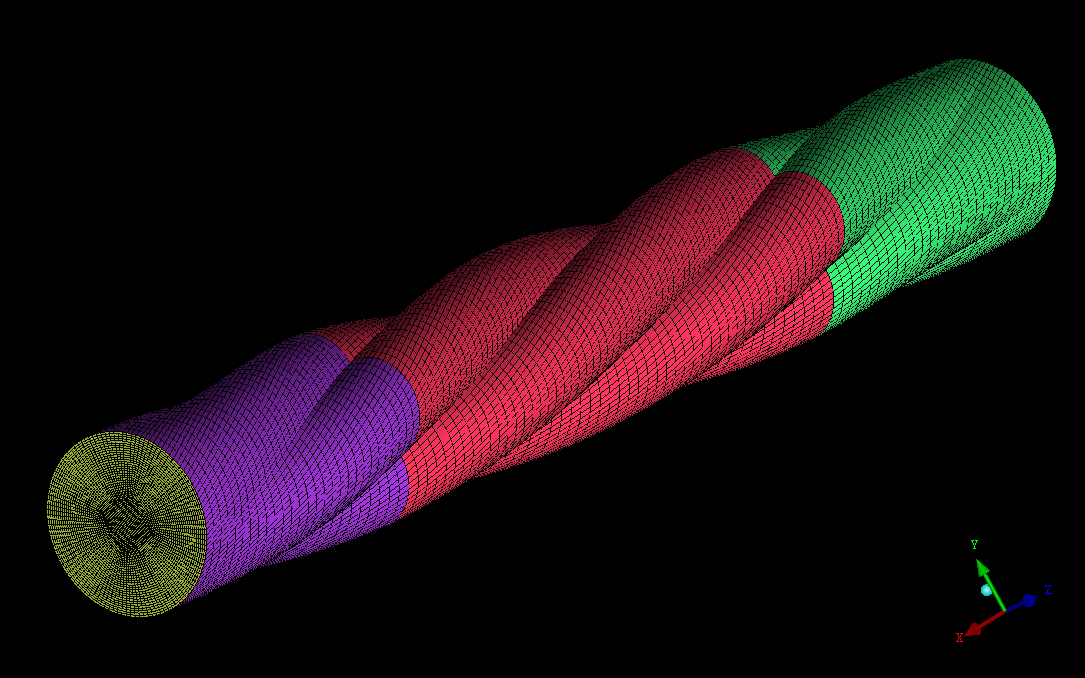 螺旋管道的ICEM网格划分教学