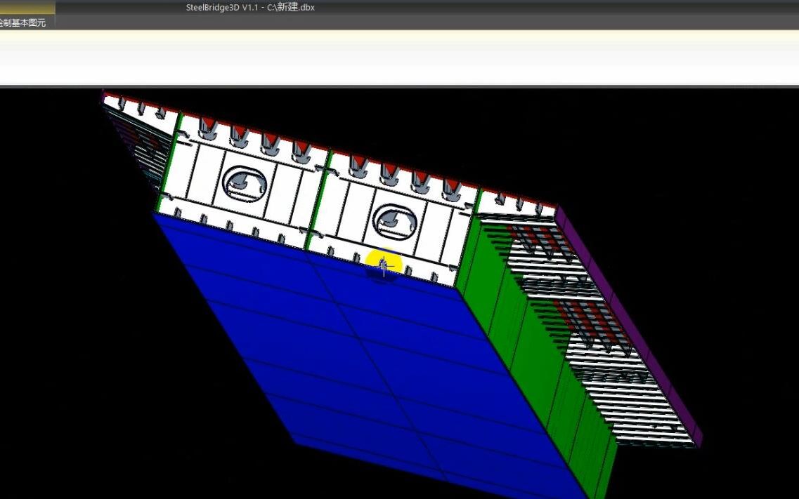 SteelBridge3D直线钢箱梁桥三维建模及一键出施工图纸视频三:标准断面
