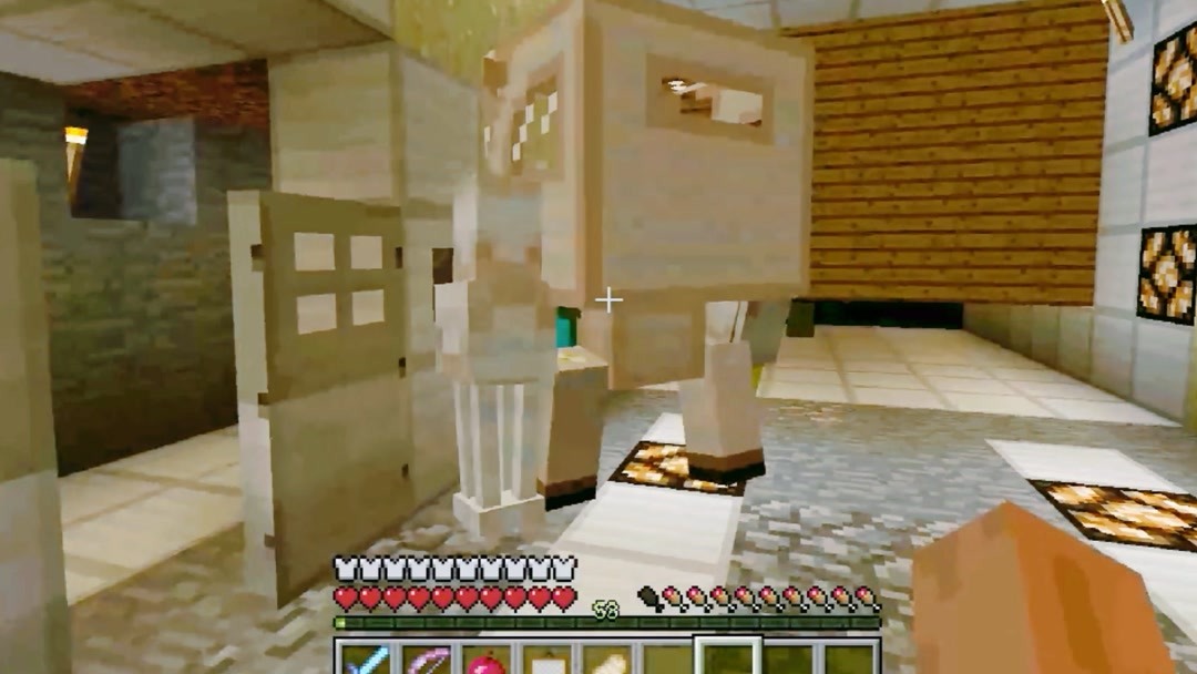 大海解说 我的世界:战斗机器人战突变生物。