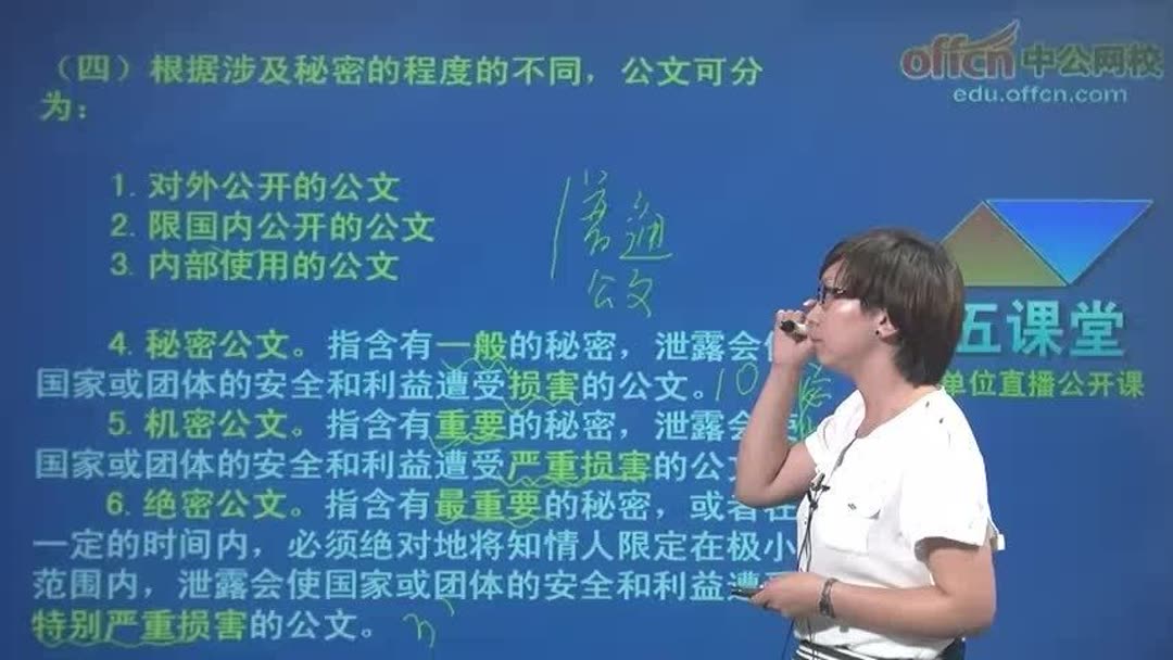 2014事业单位考试教程-公文基本常识-中公网校老五课堂