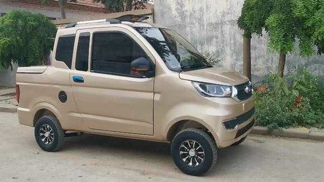 两门四座皮卡车,能拉人拉货。锂电边跑边充电。钓鱼 买菜