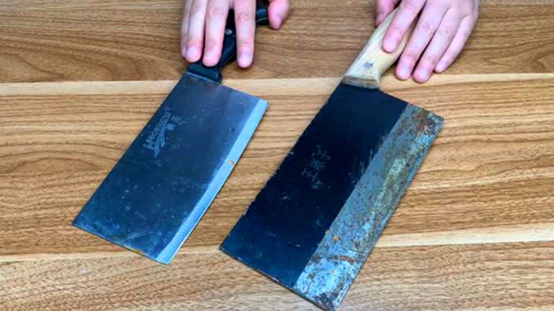 你会磨菜刀吗?厨师长:教你正确磨菜刀的方法,简单实用