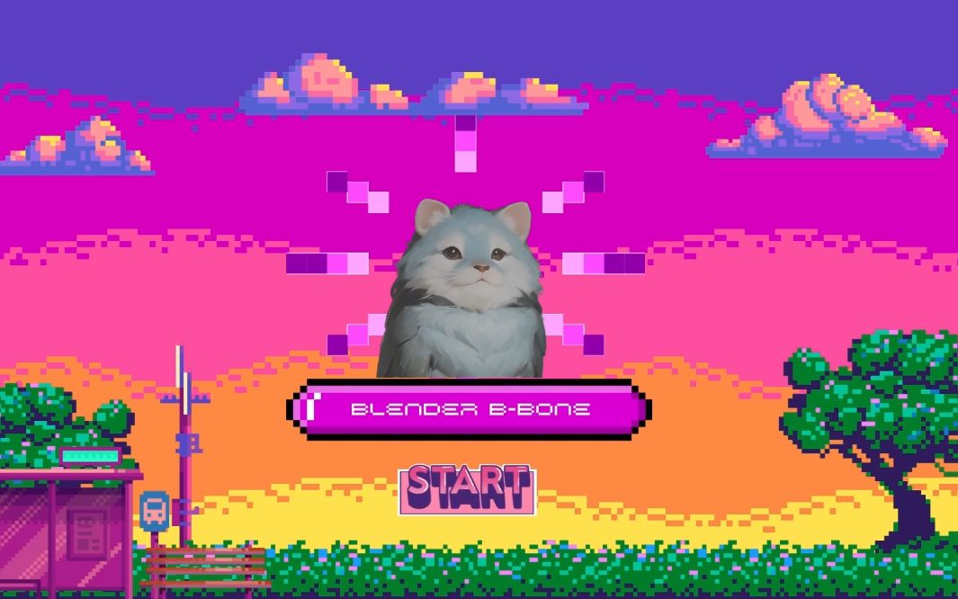 【轻松向 Blender 简单教学分享】使用B-bone柔性骨骼让 AI图片动起来.