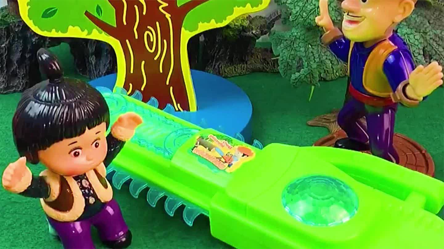 儿童玩具动画:光头强又来砍树了