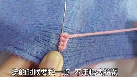 毛衣羊毛衫破洞,修补的新针法,补好后比新买的都好看