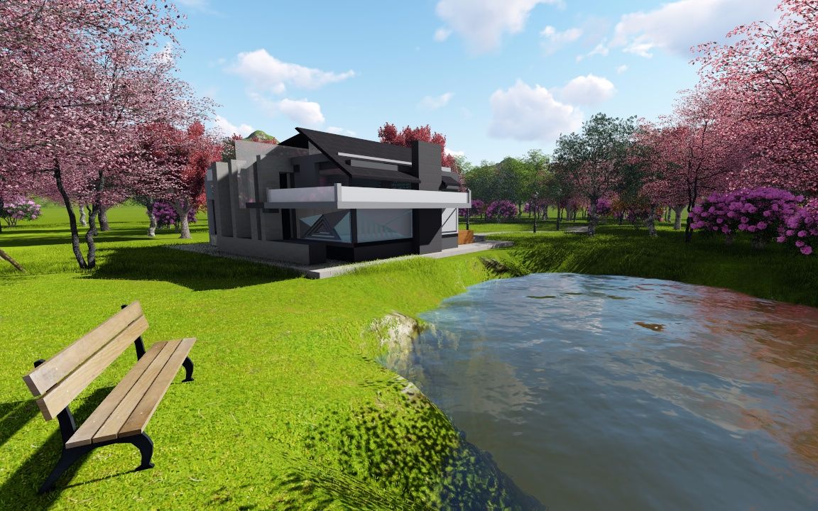 辛苦奋斗一个月,只为了这两分半钟。{SketchUp2015建模 lumion6.0渲染}