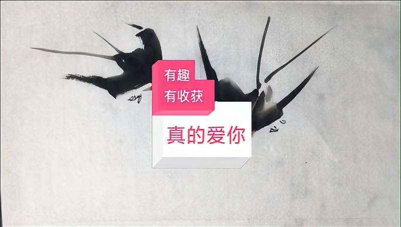 双飞的小燕子,水墨简笔画