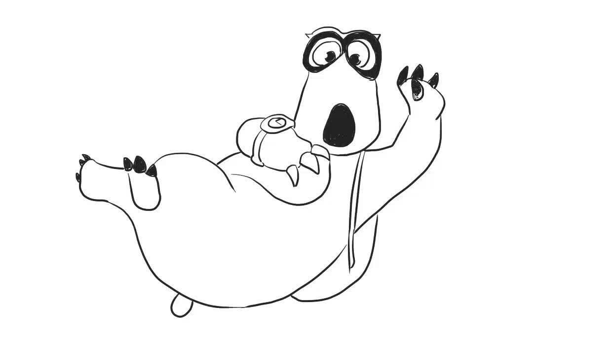 可爱的倒霉熊儿童亲子简笔画 宝宝轻松学画画