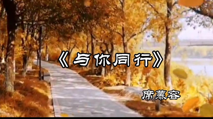 《与你同行》诵读席慕容经典美文