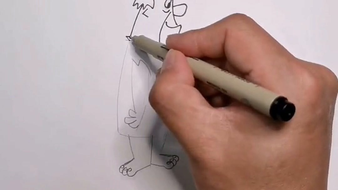 一学就会的森林野人卡通画,学不会你打我。