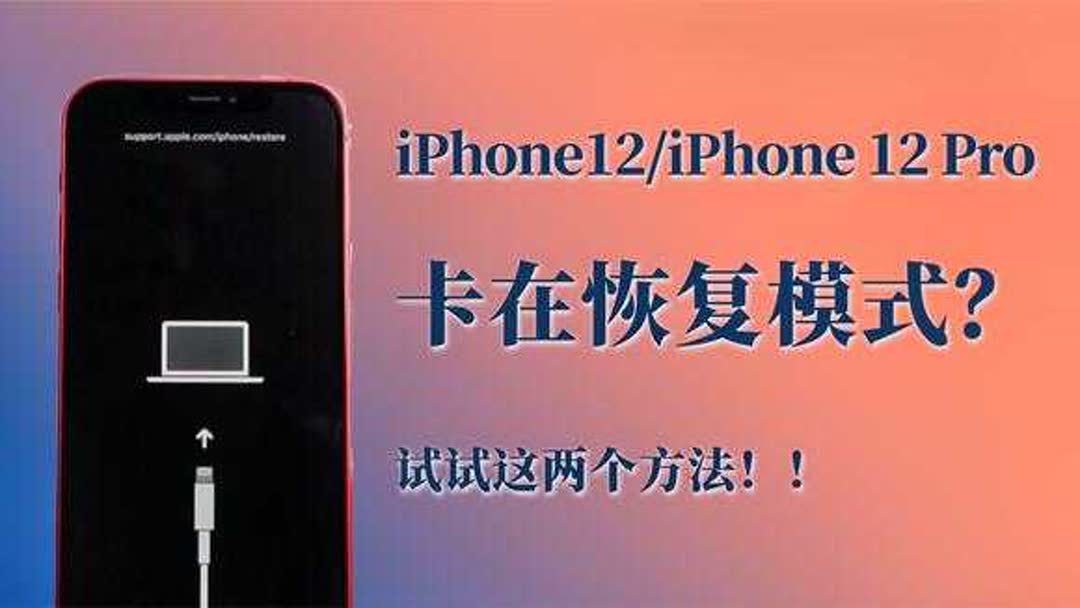 iPhone12/iPhone 12 Pro卡在恢复模式无法退出?试试这两个方法!