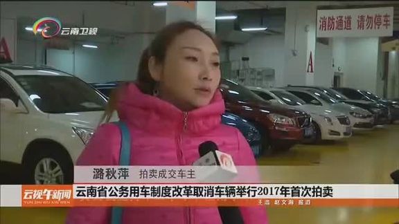 云南省公务用车制度改革取消车辆举行2017年首次拍卖
